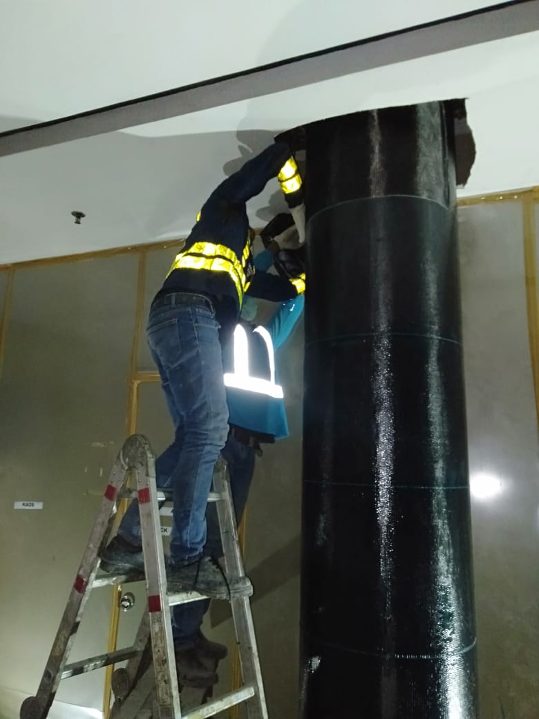 Perkuatan struktur Gedung Halodoc — PT Arcon Radian Abadi