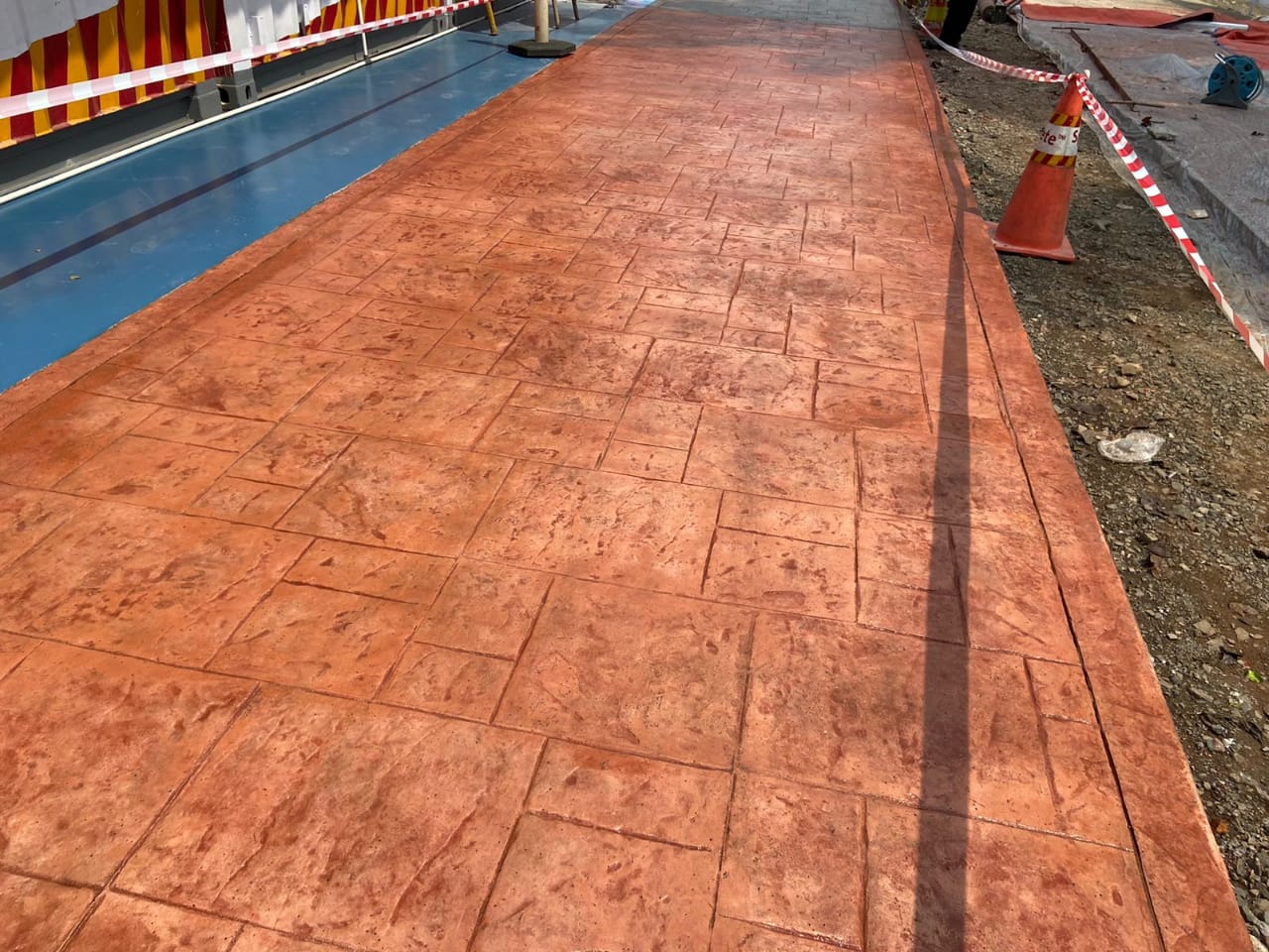 Stamped Concrete untuk Lantai Beton — PT Arcon Radian Abadi